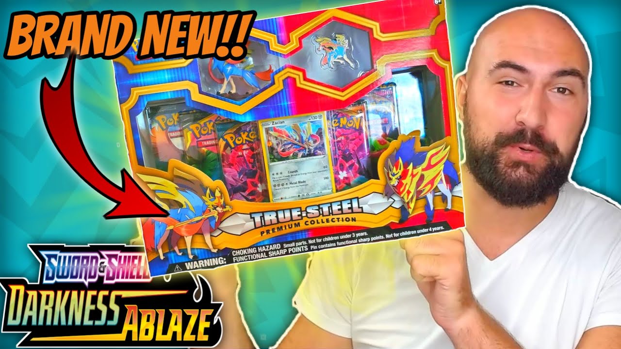 *BRAND NEW* True Steel Premium Collection Box Opening!!! Zacian Pokemon ...