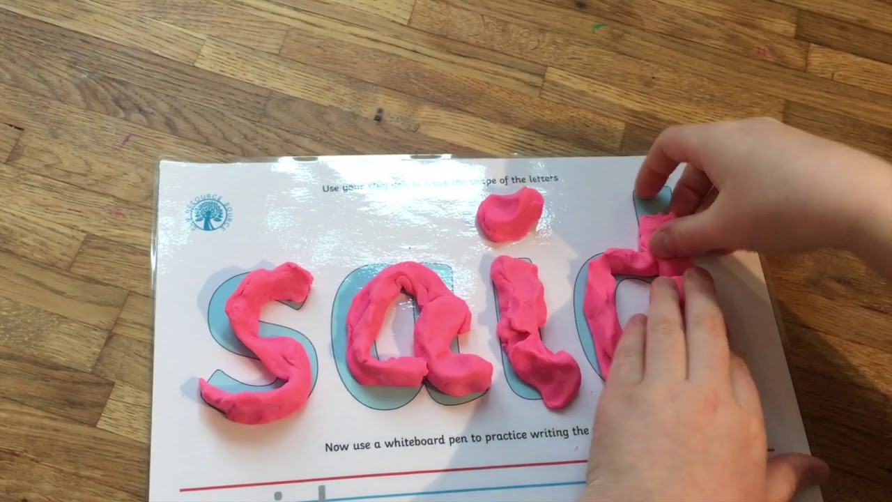 Word play dough mats - YouTube