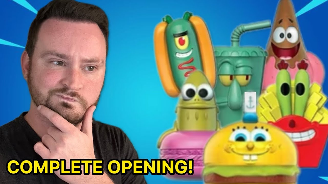 OPENING THE COMPLETE SET OF SPONGEBOB FOOD FIGURES! *shorts compilation ...