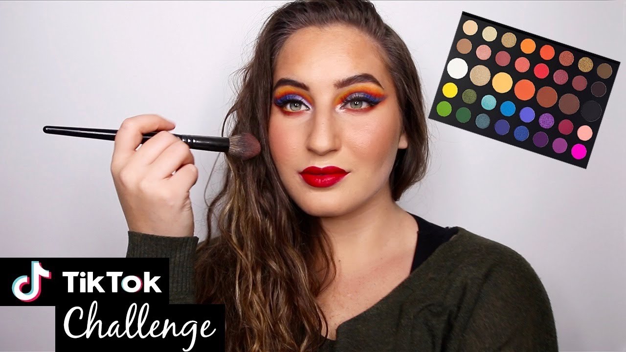 TIKTOK EYESHADOW CHALLENGE~ random numbers choose my makeup - YouTube