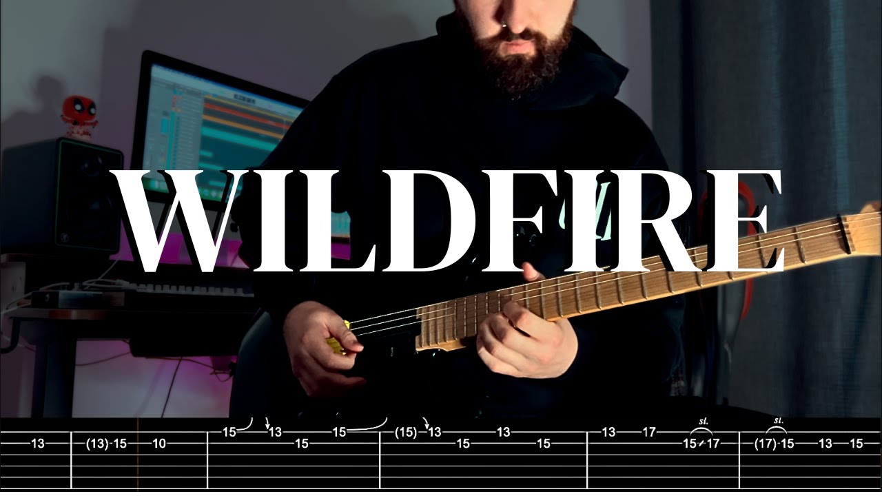 While She Sleeps - WILDFIRE - Instrumental cover + on screen TABS - YouTube
