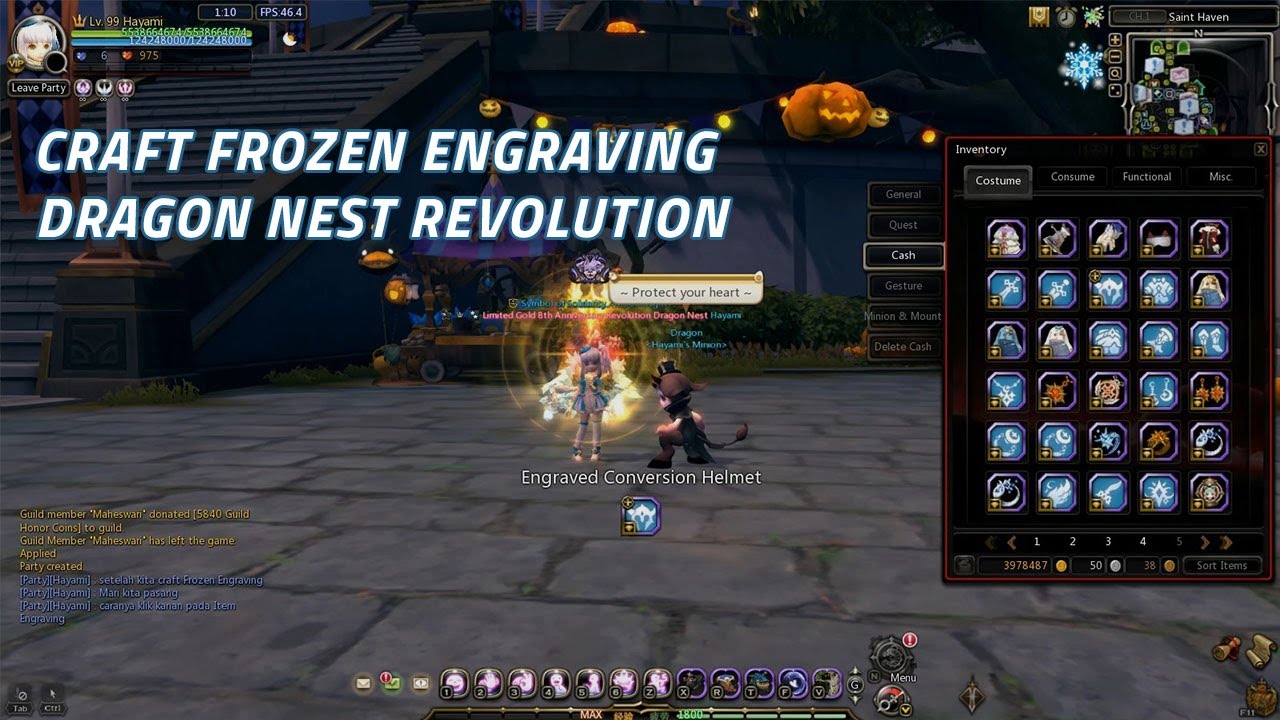 Dragon Nest Revolution | Craft Frozen Engraving #Guide11 - YouTube
