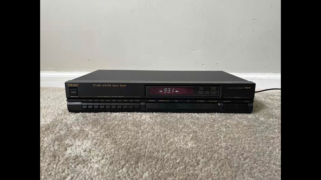 Teac ST-200 AM FM Home Stereo Audio Digital Radio Tuner - YouTube