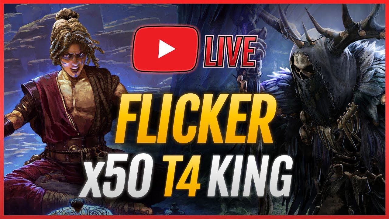 POE 2🔴x50 T4 KING FARM🔴FLICKER Strike Amazon Build - ENDGAME of 0.2 🔴 ...