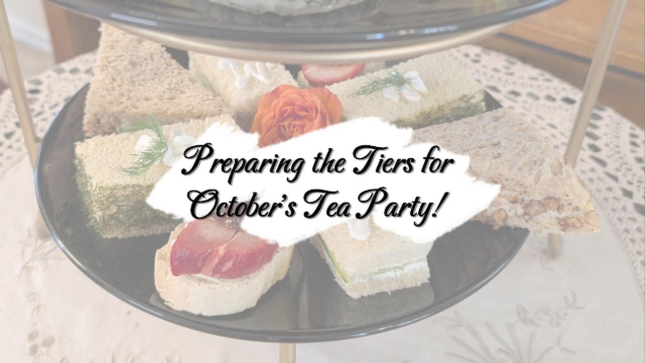 Preparing the Tiers for the October Tea Party - YouTube
