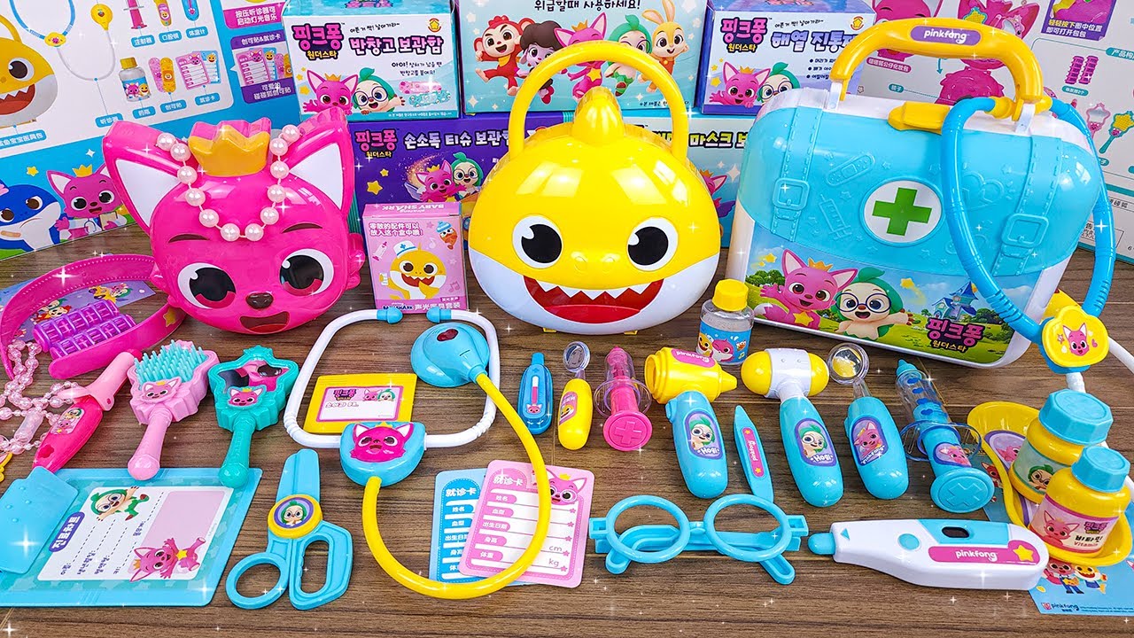 Satisfying with Unboxing Super Cute Pinkfong Doctor Playset, Toys ...