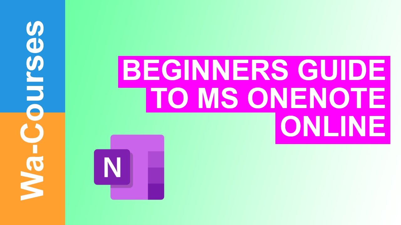 Beginners Guide to Microsoft OneNote Online - YouTube