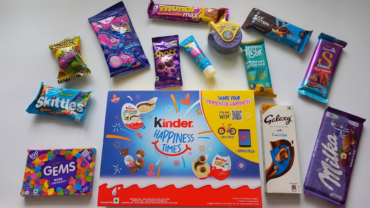 So many chocolates, surprise toys, chocolate opening video, lots of ...