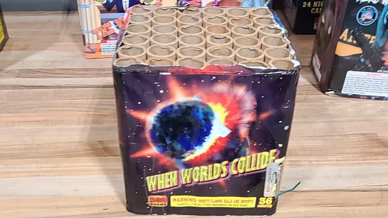 When Worlds Collide 36 shot Firework 500 gram! Another great cake from ...