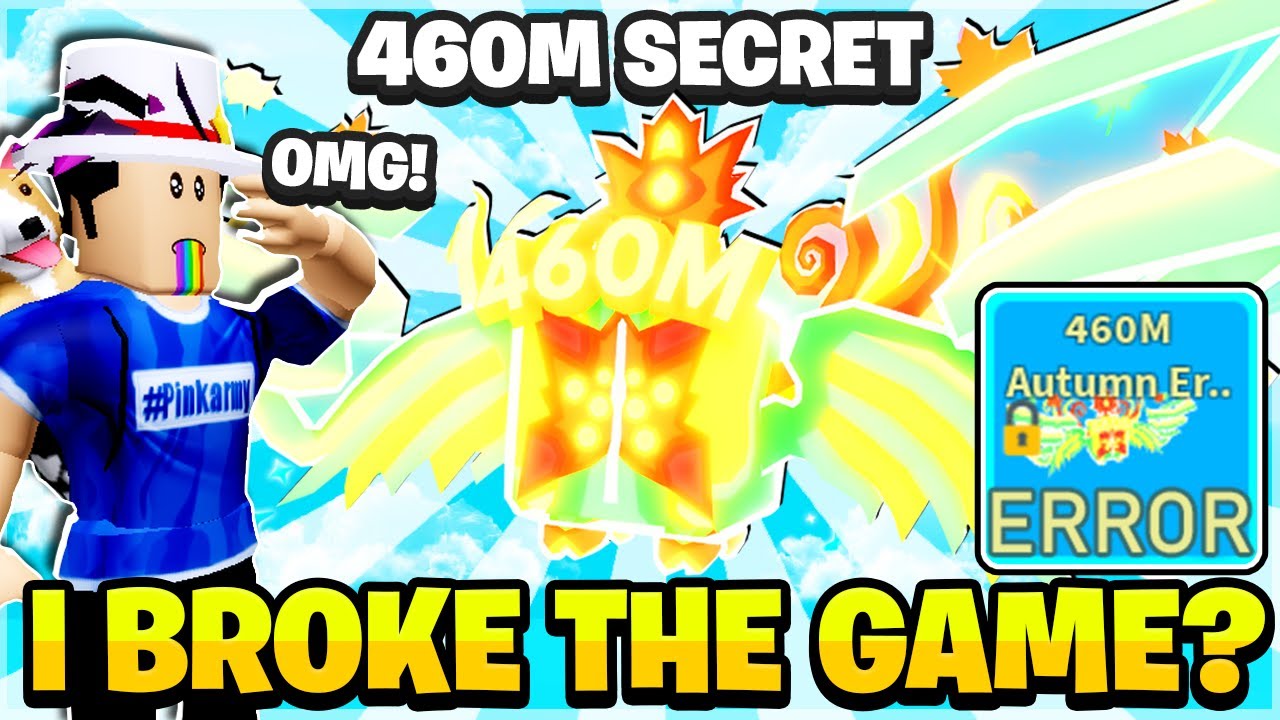 I HATCHED ALL 460M PETS + SECRET & BROKE THE GAME..? ROBLOX CLICKER ...