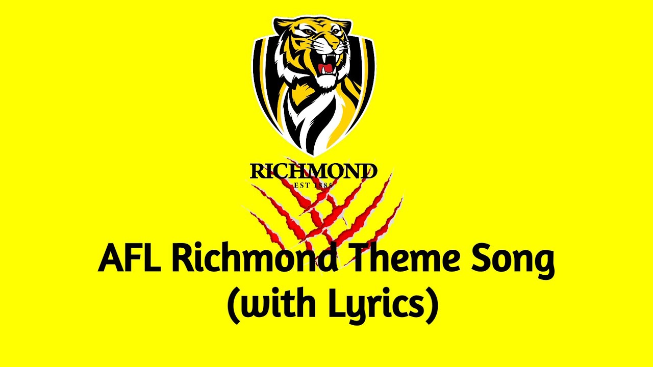 AFL Richmond Tigers Theme Song (with Lyrics) - YouTube