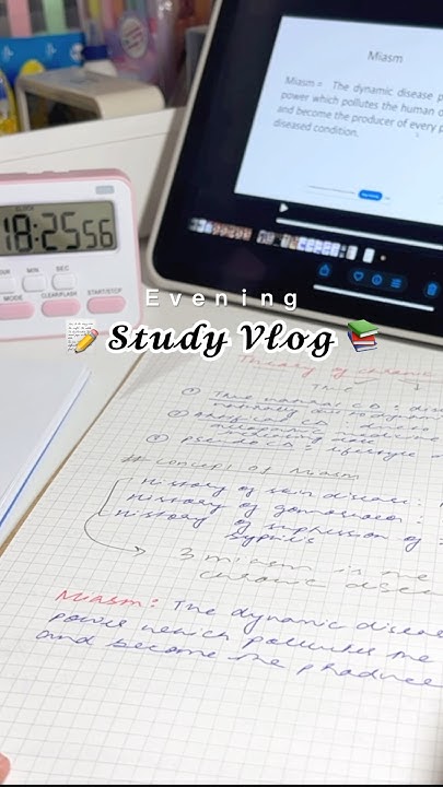 Study Vlog 📚📝 / Mid-Term Exam prep 🙂‍↕️ #study #studyvlog #studywithme ...