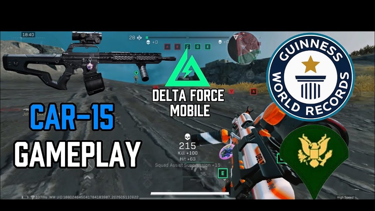 60 KILLS! 😍 UNSTOPPABLE CAR-15 GAMEPLAY !! DELTA FORCE MOBILE 120 FPS ...