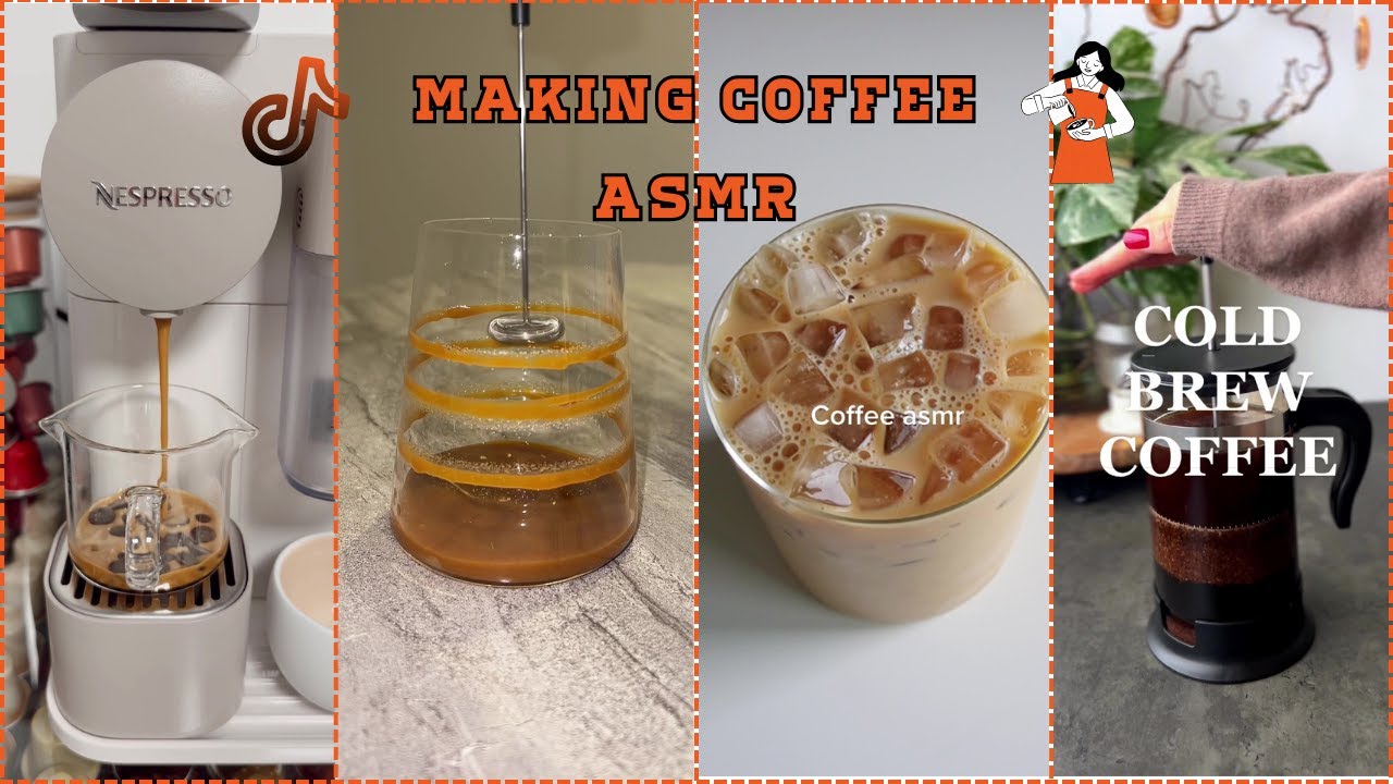 Making coffee ASMR || tiktok compilation ☕️🌹 - YouTube