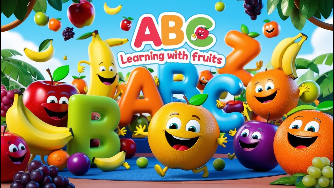 ABC Learning with Fruits | Fun Alphabet Song for Kids | Learn Letters ...