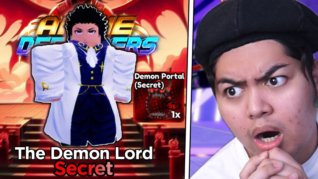 Anime Defenders | SECRET UNIT DEMON LORD! MAX LEVEL! - YouTube