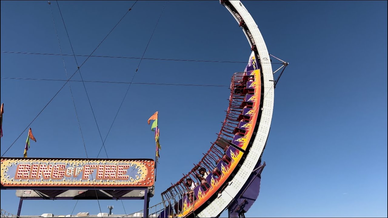 Frazier Shows Ring of Fire Ride @ Graham County Fair Safford Az 10/13 ...