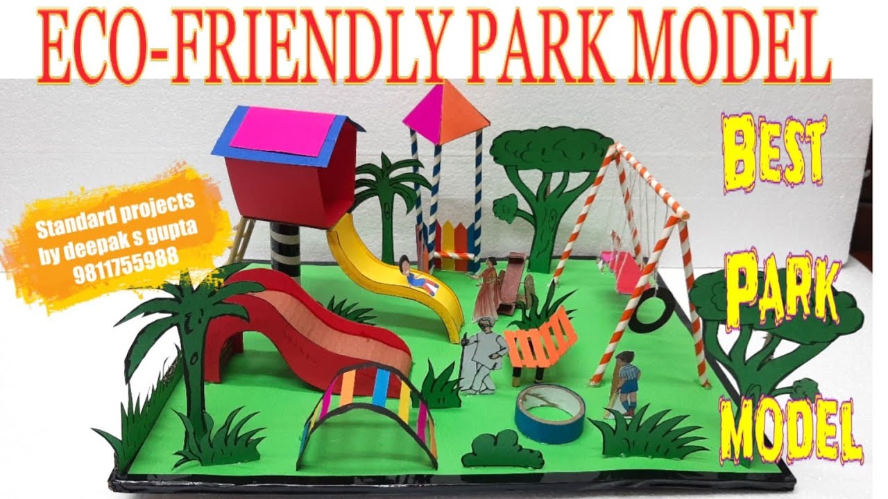 eco-friendly Park model | park model | best out of waste park ...