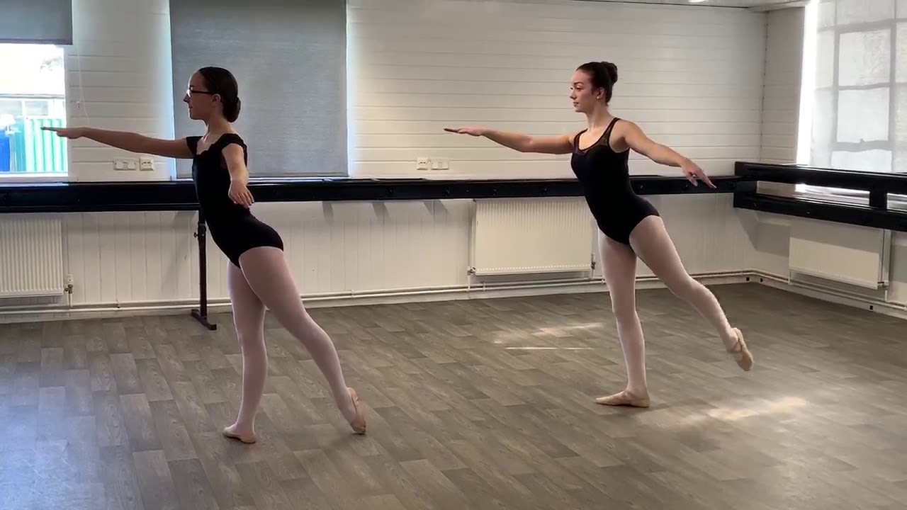 First arabesque a terre and en l'air - YouTube