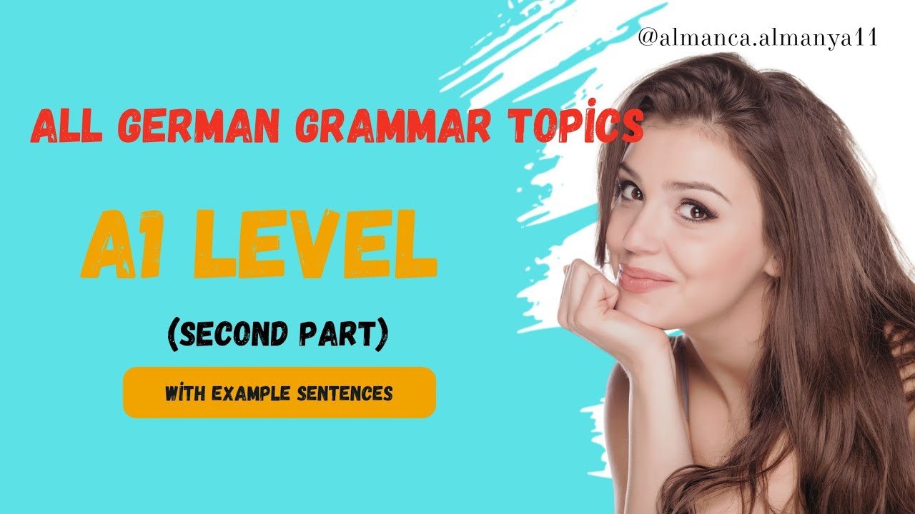 All German topics for A1 with sentences - YouTube