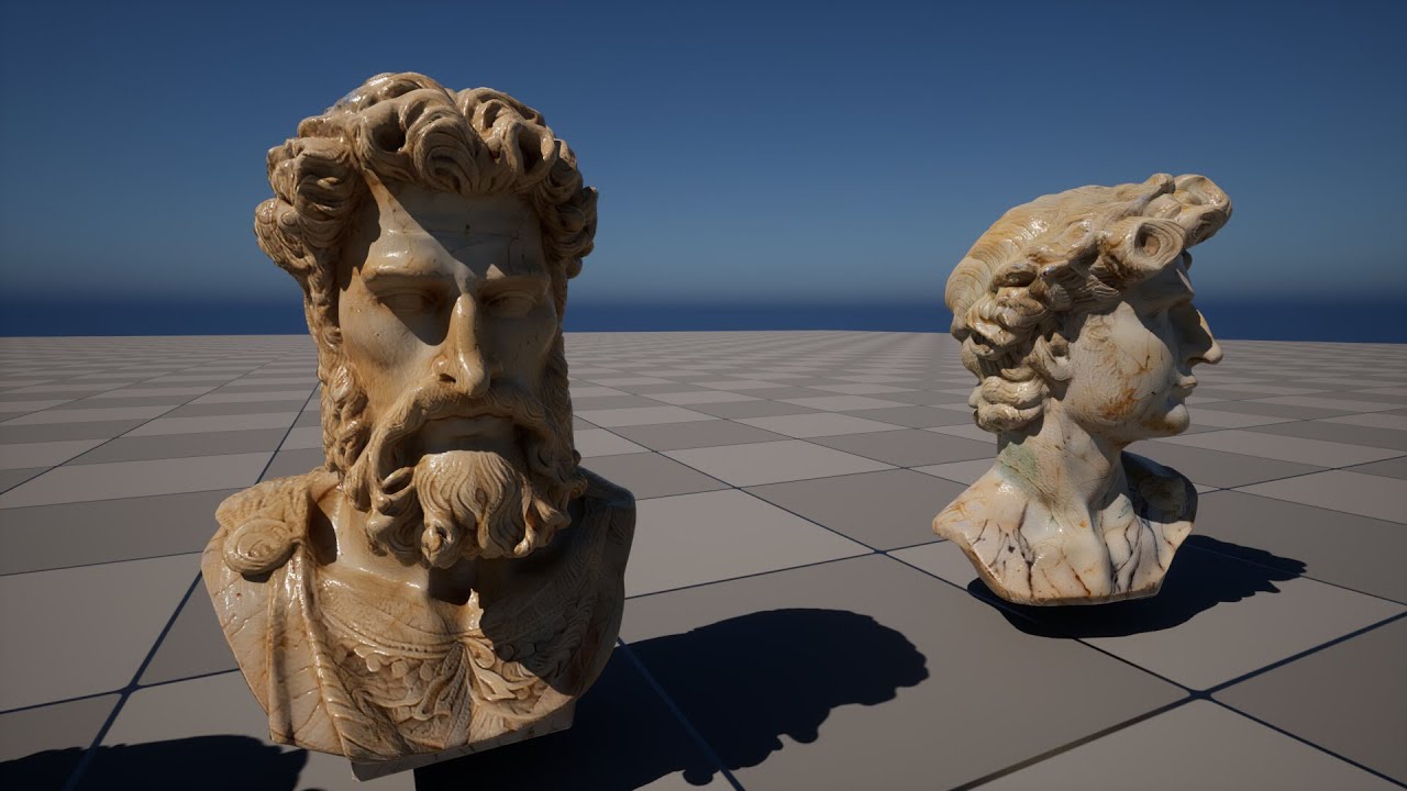 Ancient Greek Marble Statues Collection for UE5 - YouTube