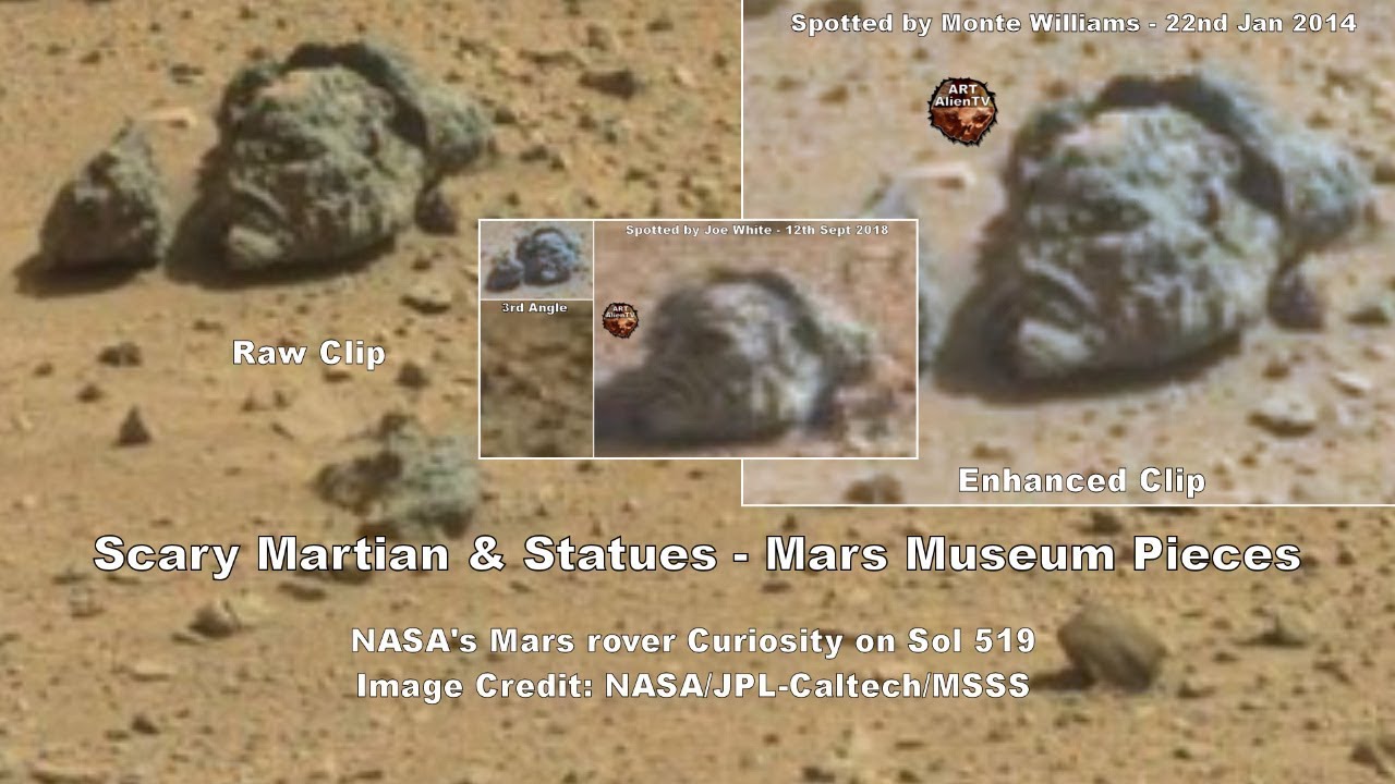 Scary Martian & Statues - Mars Museum Pieces (Part 1) ArtAlienTV - YouTube