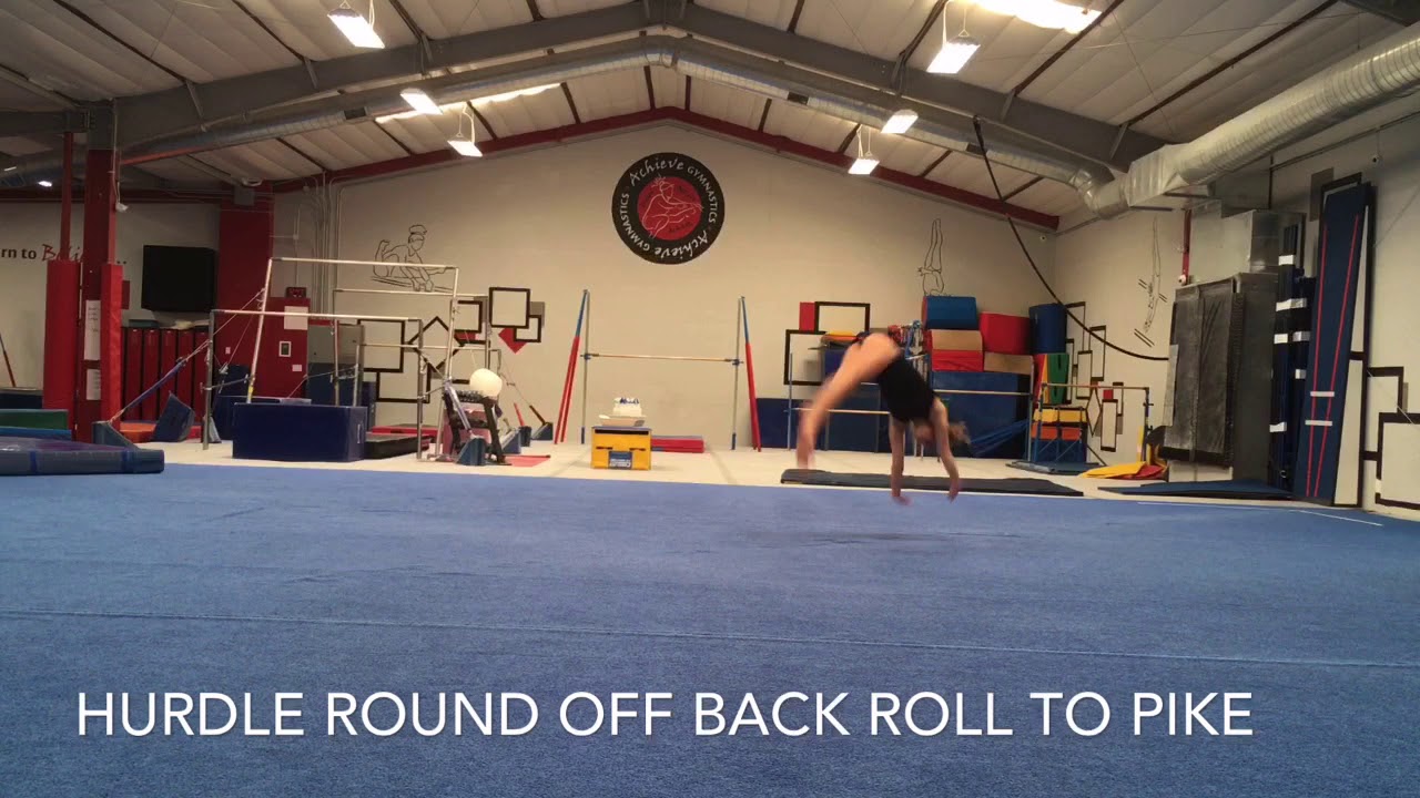 Hurdle Round Off Back Roll to Pike - YouTube