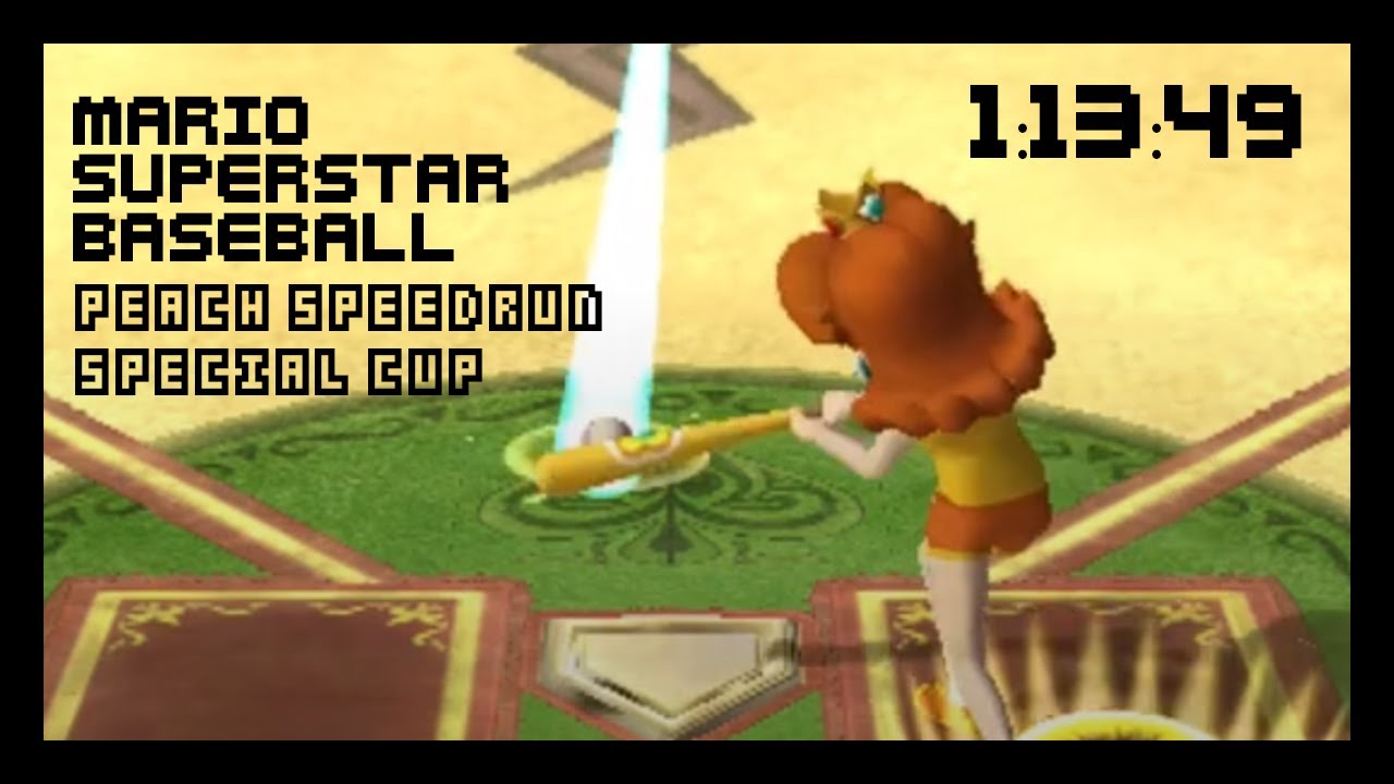 Mario Superstar Baseball - %Any - Special Cup- Peach - 1:13:49 - YouTube
