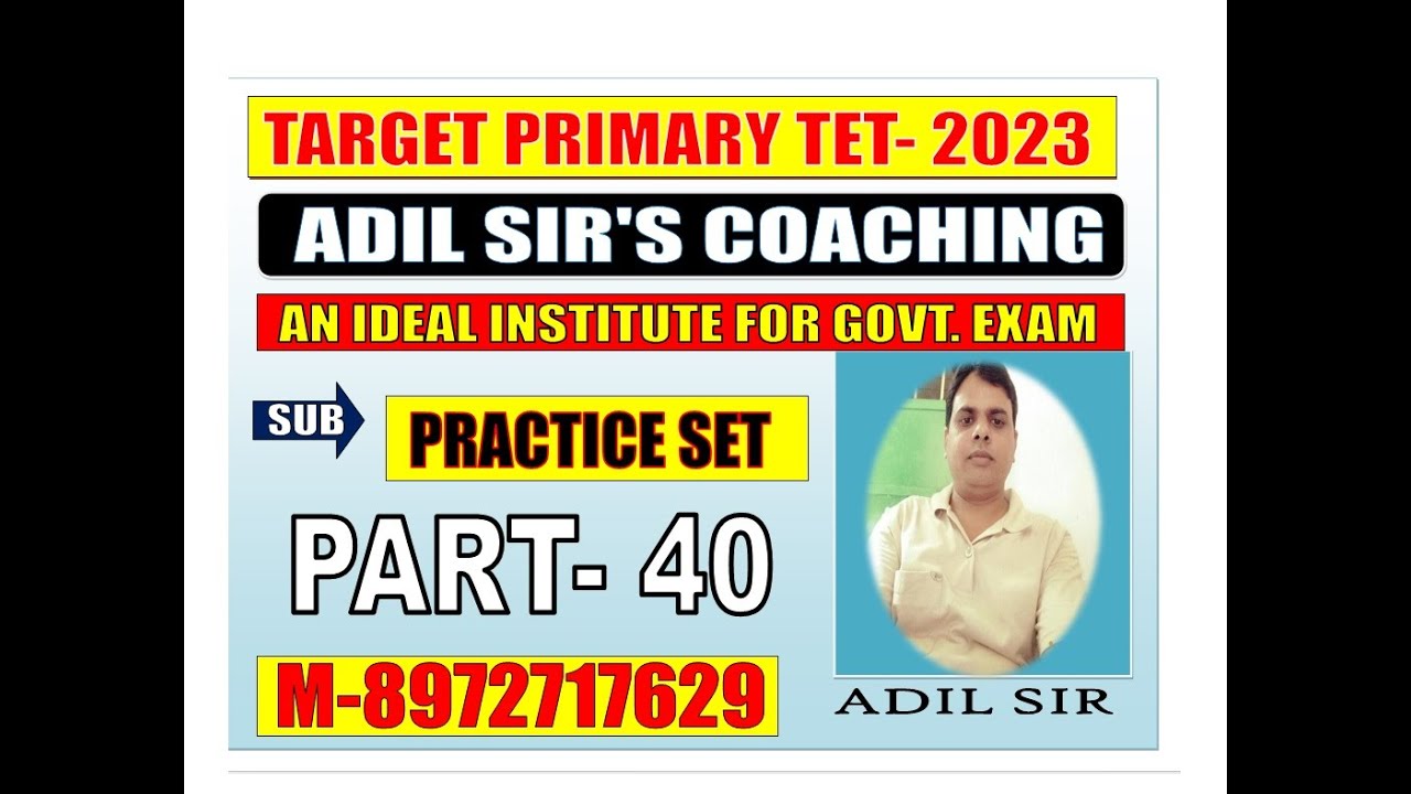 Adil Sirs Coaching Primary Math Class Part 40 Youtube