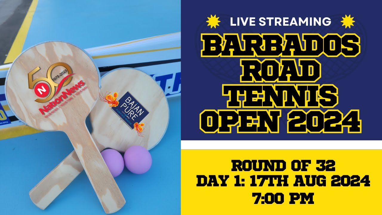 Barbados Road Tennis Open 2024, Round of 32. Night 1 - YouTube