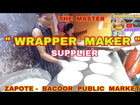 The Master Wrapper Maker and Supplier in Zapote Bacoor Public Market - YouTube