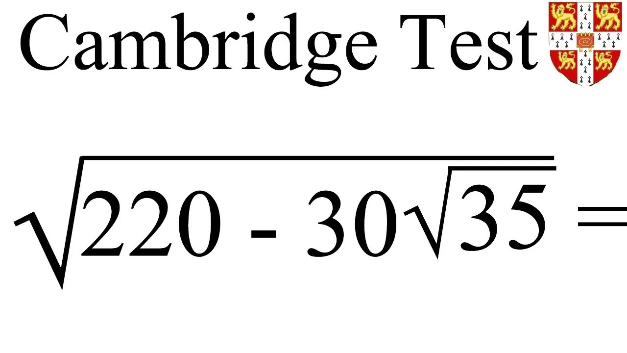 Cambridge TEST | Must know to PASS Algebra! - YouTube