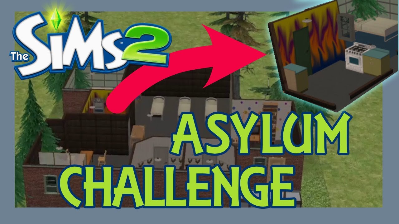Sims 2 Asylum Challenge Setup - Building our Lot - YouTube