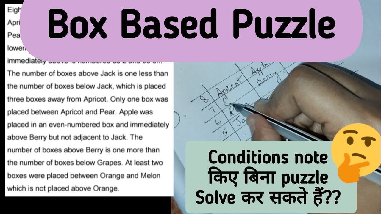 How To Solve Box Based Puzzle ? || Reasoning || Banking Diaries || SBI ...