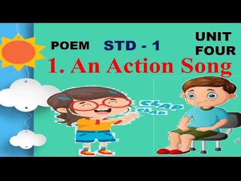 std 1 | An action time | Poem | English balbharati | Maharashtra board ...