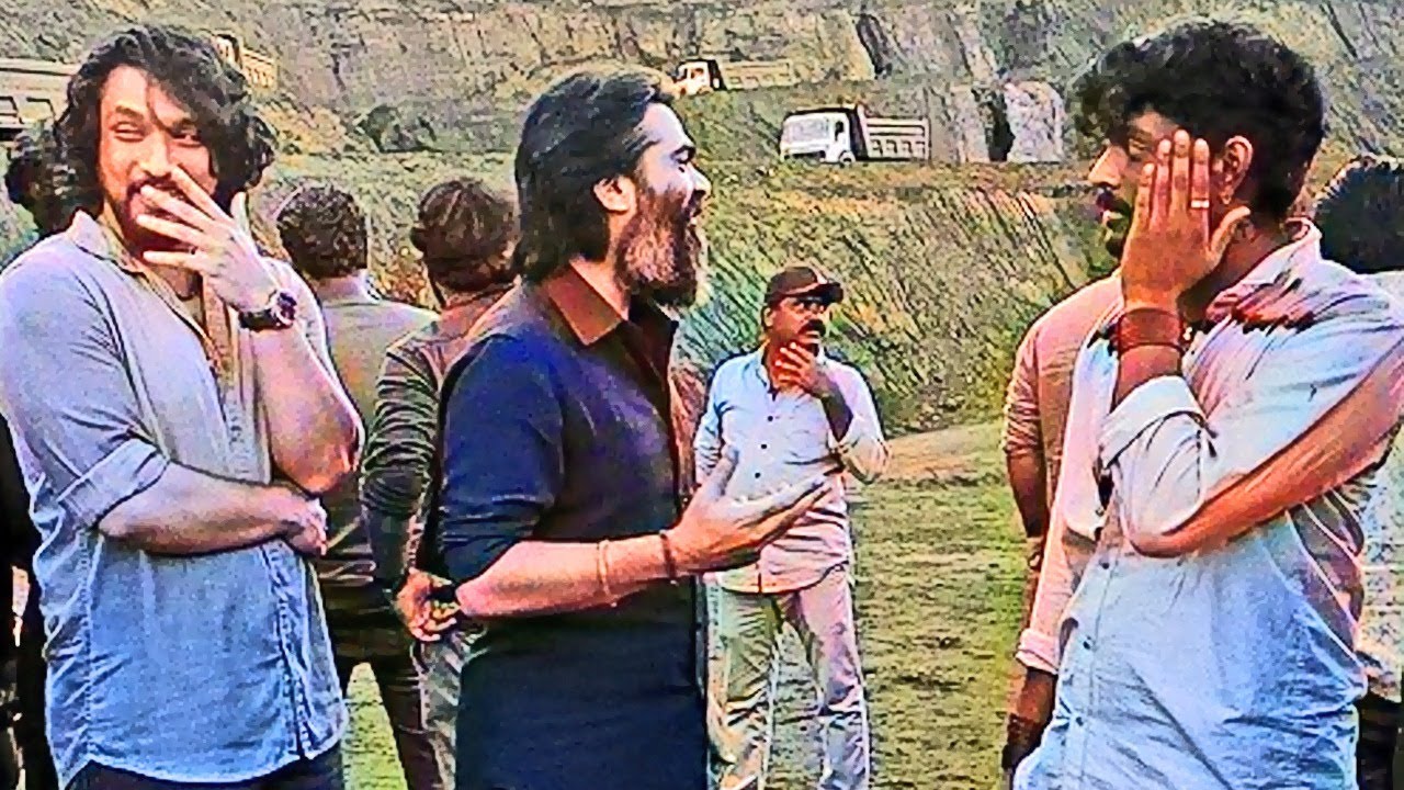 Pathu Thala Shooting Spot - Simbu Reaction After Stunt Scene | Gautham ...