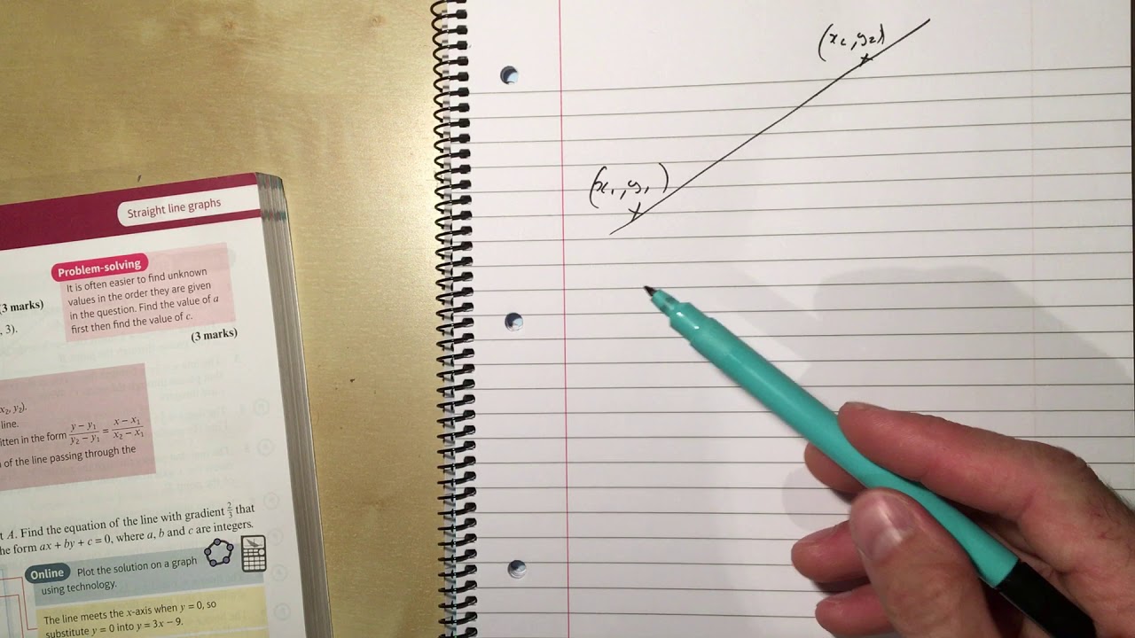 27 Equations of straight lines Chapter 5 section 2 Edexcel Pure AS ...
