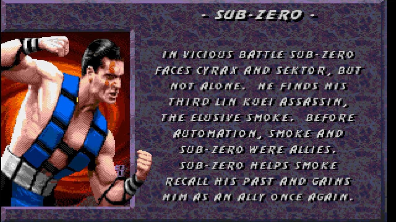 Ultimate Mortal Kombat Trilogy Sub-Zero MK3 - YouTube