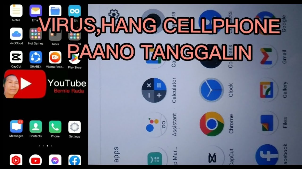 Paano alisin ang virus sa ating mga cellphone #Virus#Hang#bernierada ...