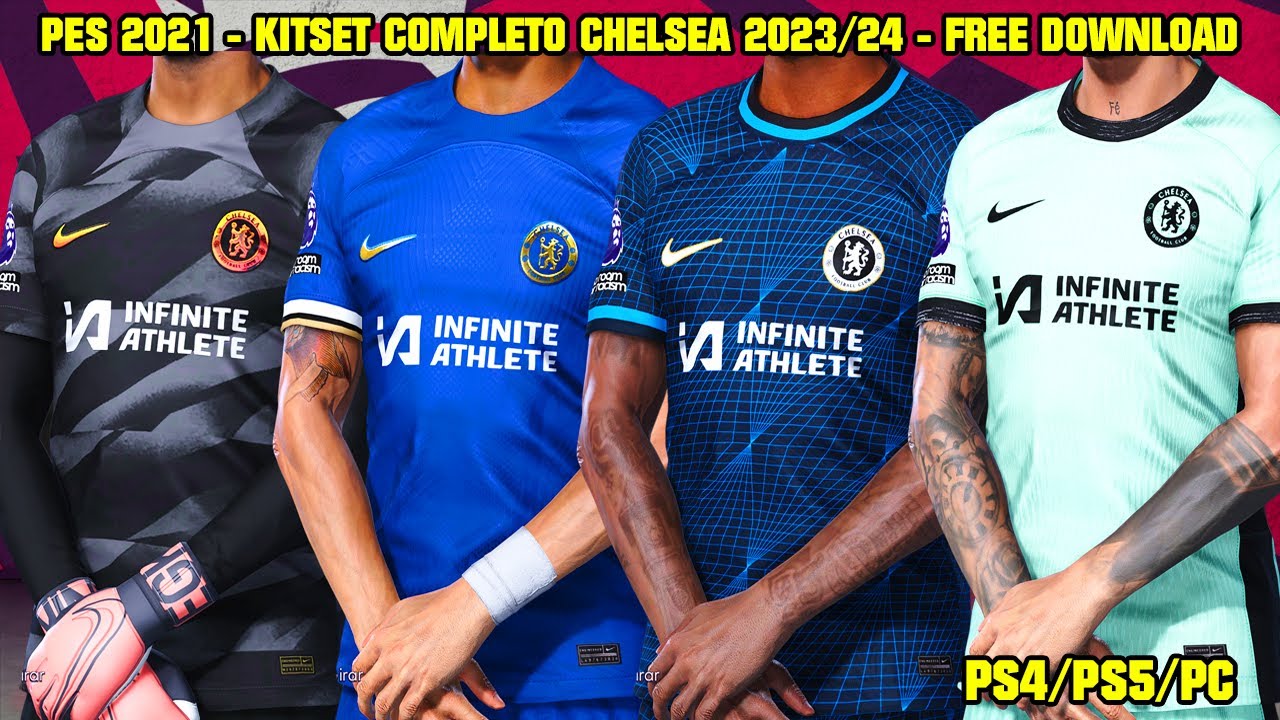 PES 2021 - NOVOS UNIFORMES CHELSEA 2023/24 - PS4/PS5/PC - 4K - YouTube