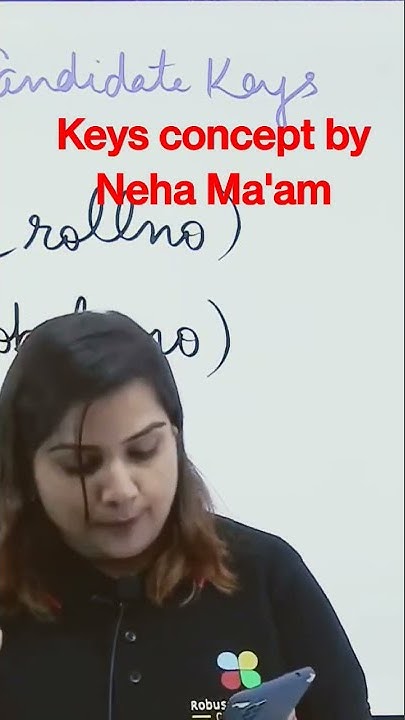 DBMS KEYS | KEYS IN DBMS | NEHA MA'AM #shorts #ytshorts #viralvideo #youtubeshorts #ia # ...
