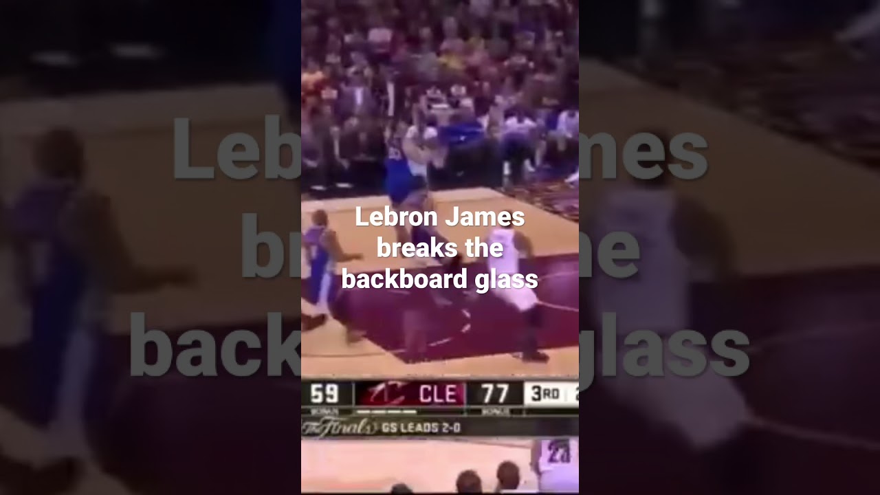 Lebron James breaks the backboard #basketball #lebronjames #dunk # ...