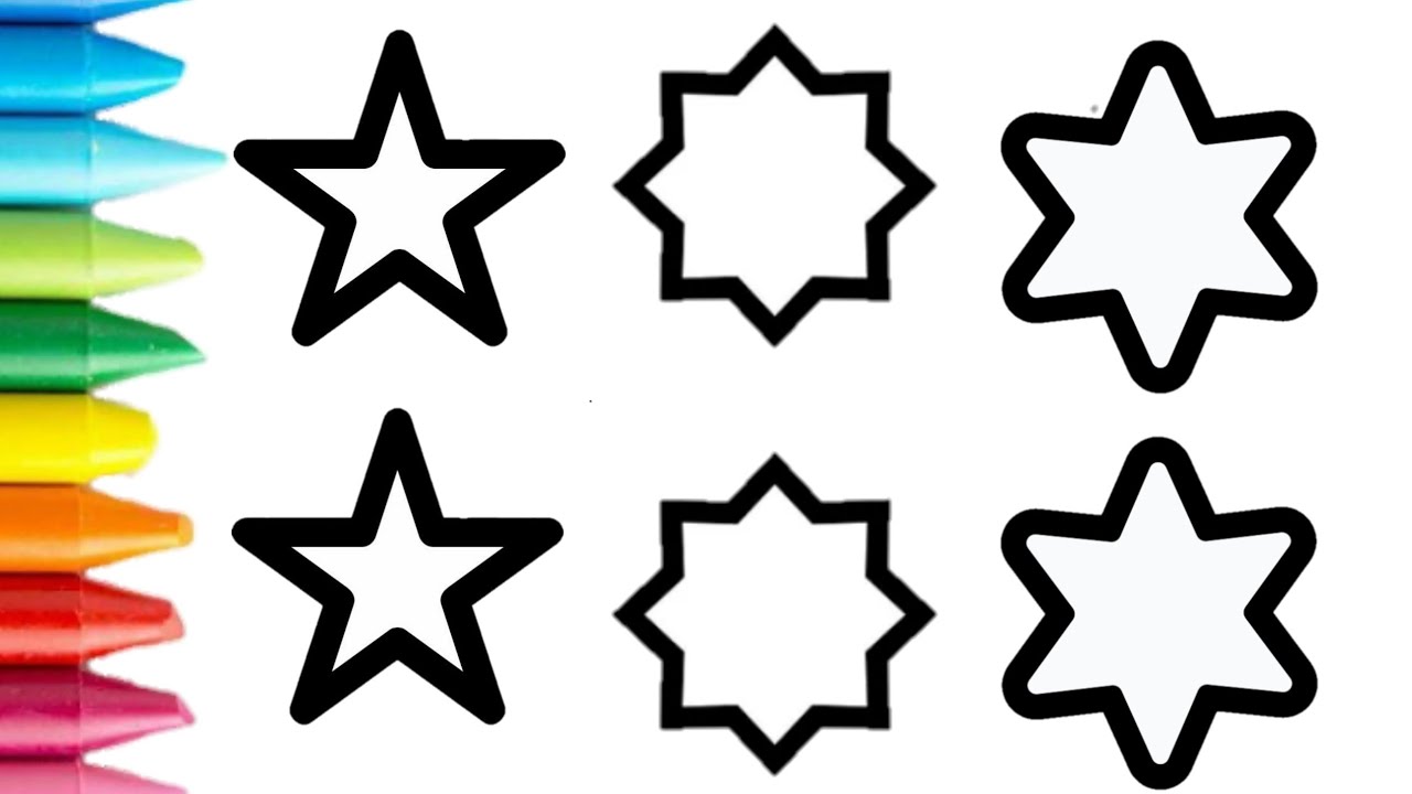 2d learn draw shapes star - YouTube