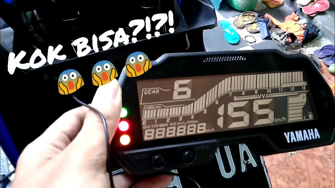 MODIFIKASI SPEEDOMETER VIXION R 2017 / R15 VVA, NEGATIF DISPLAY #SUB09 ...