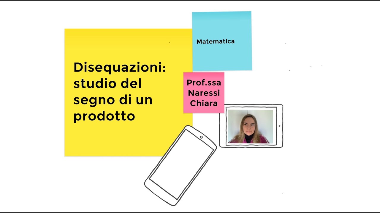 Disequazioni studio del segno di un prodotto - YouTube