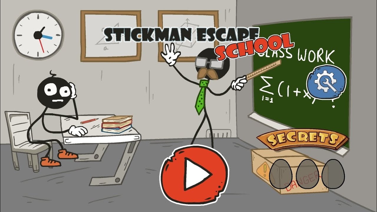 ESCAPING SCHOOL WITH STICKMAN - YouTube