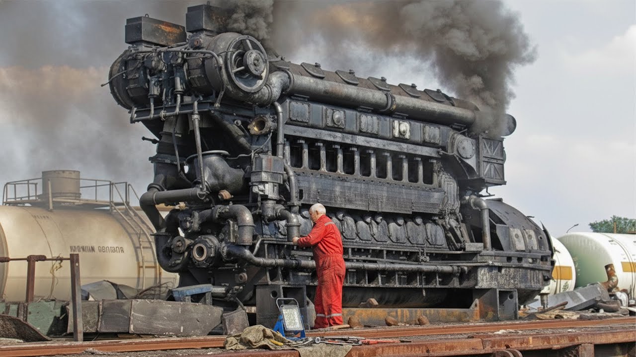 30 Rare Old Engines Starting Up – The Raw Power of History Roars Alive ...