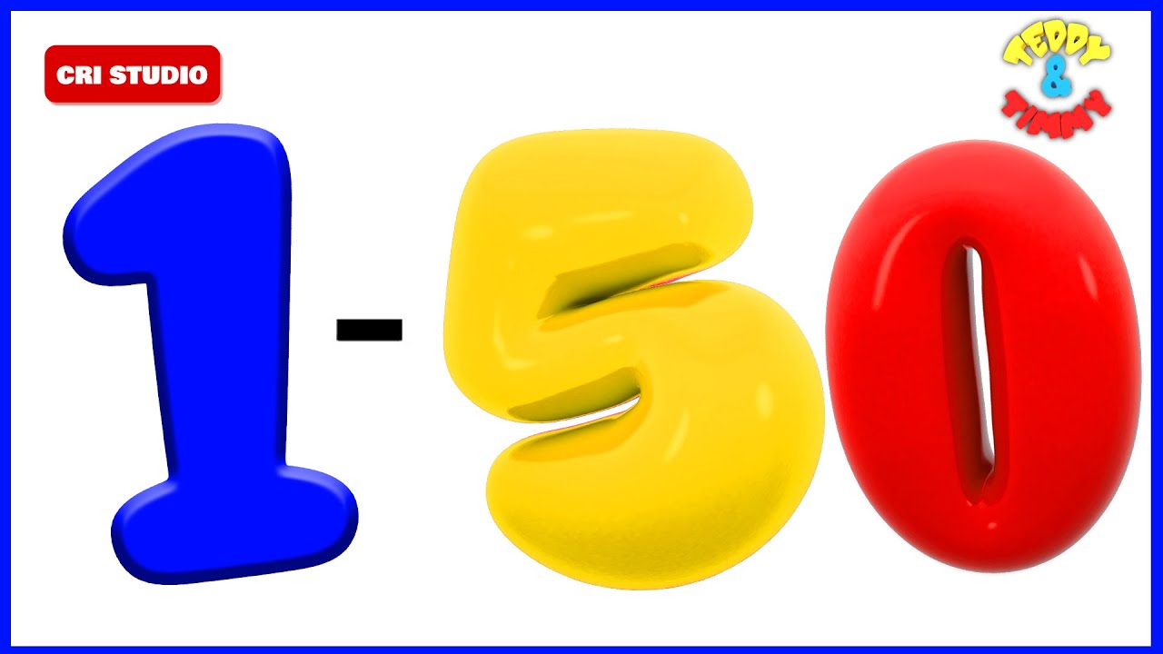 1 To 50 Numbers | Toddler Learning Video | 123 go | Preschool | Numbers ...