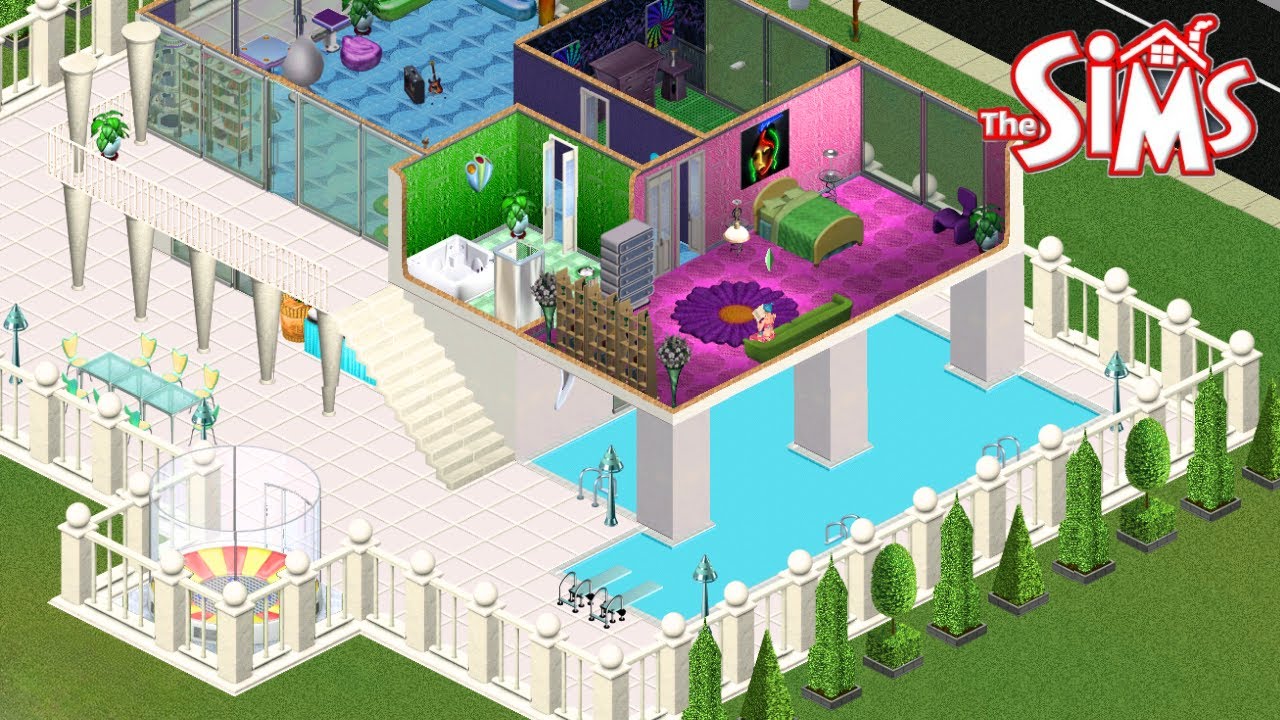 Building a mod home in the Sims 1 - YouTube
