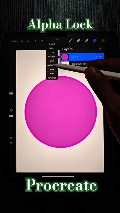 Alpha Lock in procreate#digitalart - YouTube